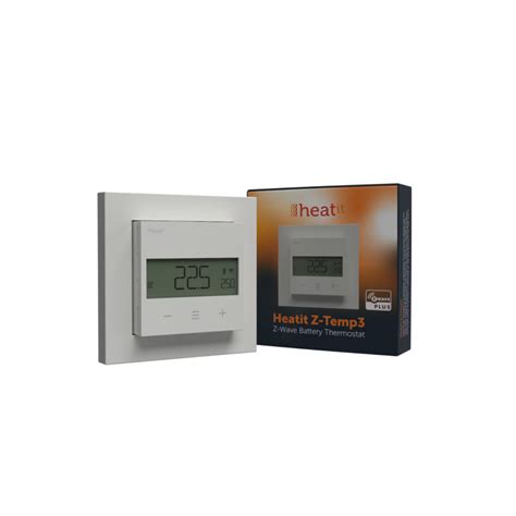 Heatit Battery Operated Thermostat Z Wave Z Temp3 White