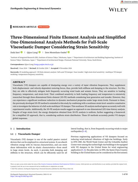 Pdf Three Dimensional Finite Element Analysis And Simplified One