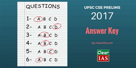 ClearIAS Answer Key For UPSC CSE Prelims 2017 Check Your All India Performance And Cut Off Score