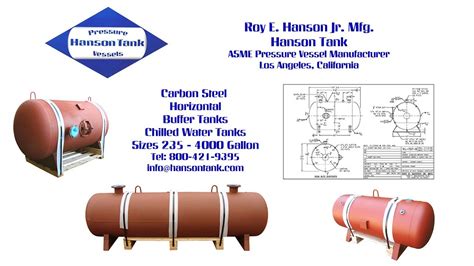 horizontal chilled water buffer tanks asmepressurevessels