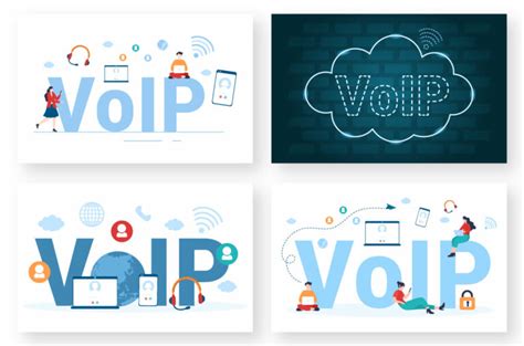 VOIP Or Voice Over Internet Protocol Illustration MasterBundles