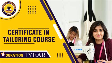Certificate In Tailoring Course Ascetic