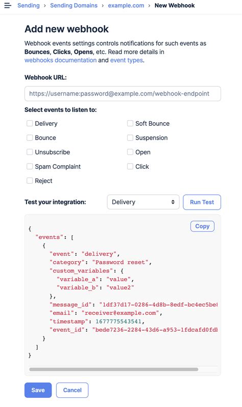 webhooks mailtrap knowledge base