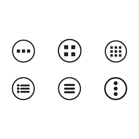 Menu Icon Vector 27385795 Vector Art At Vecteezy