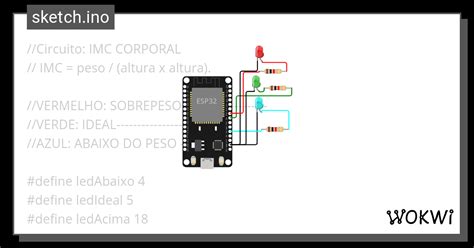 Cálculo Imc Corporal Wokwi Esp32 Stm32 Arduino Simulator