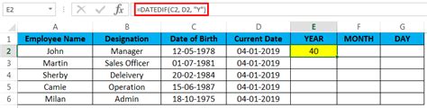 Calculate Age In Excel Formula Examples How To Use It Calculate Age