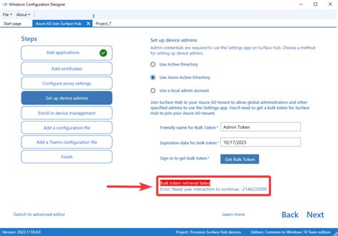 Resolve Azure Ad Bulk Token Retrieval Error In Windows Configuration