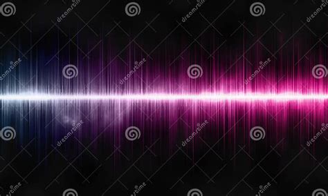 sound waves oscillating with the glow of light abstract technology