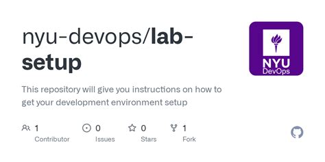 GitHub Nyu Devops Lab Setup This Repository Will Give You Instructions On How To Get Your