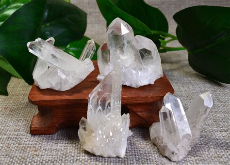 Natural Clear Tiny Quartz Crystal Cluster Small Crystal Point Random