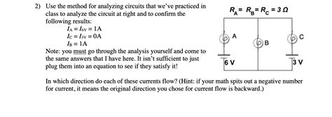 solved 2 use the method for analyzing circuits that we ve