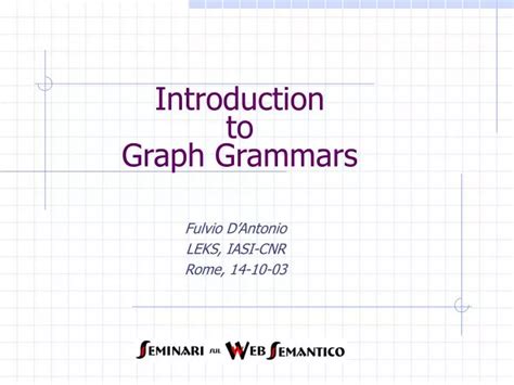Ppt Introduction To Graph Grammars Powerpoint Presentation Free Download Id672548