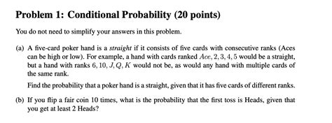 Solved Problem Conditional Probability Points You Do Chegg