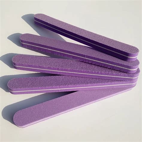 10 Purple Professional Nail Files Nail Buffer Block Tools Eva Nail