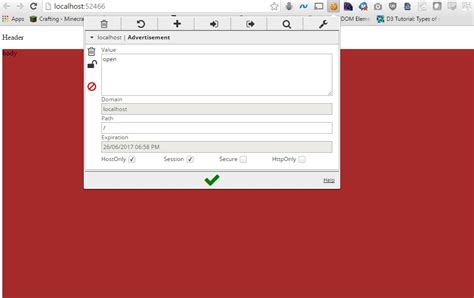 Javascript Js Cookie Cookie Value Doesnt Persist Through Refresh
