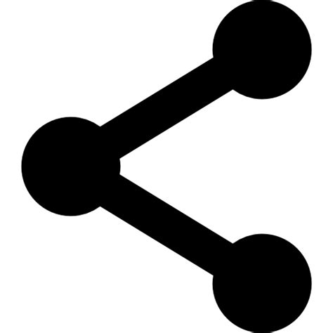 Share Network Three Lines Interface Symbol Button Dots Symbols Icon