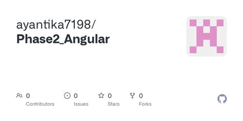 GitHub Ayantika Phase Angular