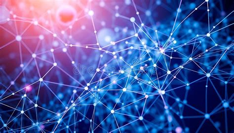 Abstract Network Connection Data Flow Digital Technology And