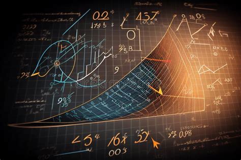 Graph Arrows Formulas Calculations Ai Generated Stock Illustration Illustration Of Element