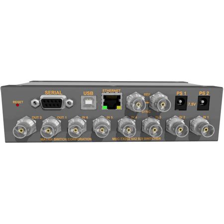 Matrix Switch MSC TXD62L 6 Input 2 Output 3G SDI Video Router With Button Panel