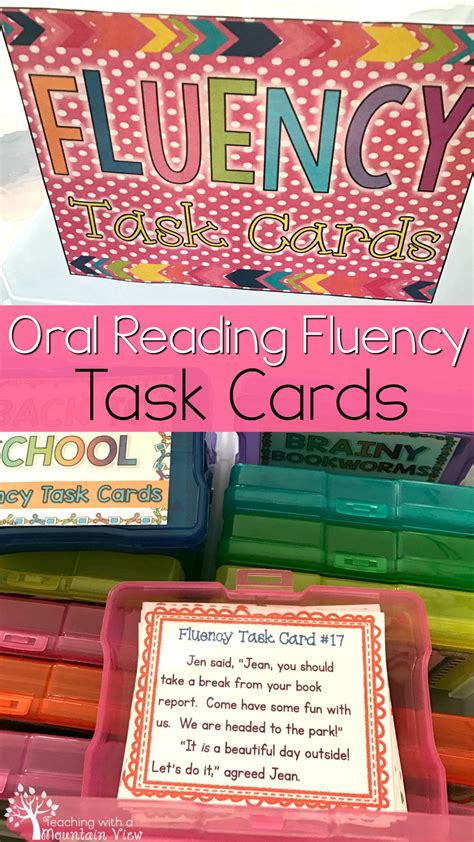Fluency Task Cards Oral Reading Fluency Practice Science Of Reading Artofit