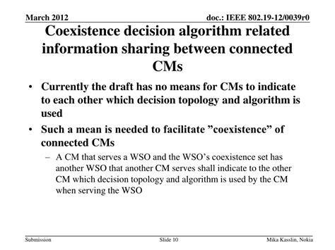 Ppt Coexistence Of Cms With Different Decision Making Algorithms