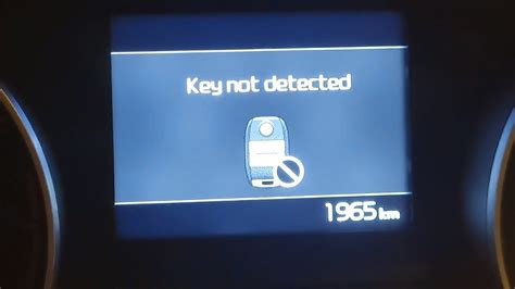 Key Not Detected Warning Message How To Start The Engine Youtube