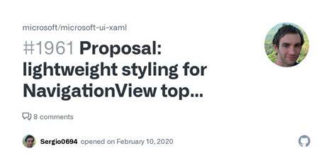 Proposal Lightweight Styling For NavigationView Top Button Spacing Issue Microsoft