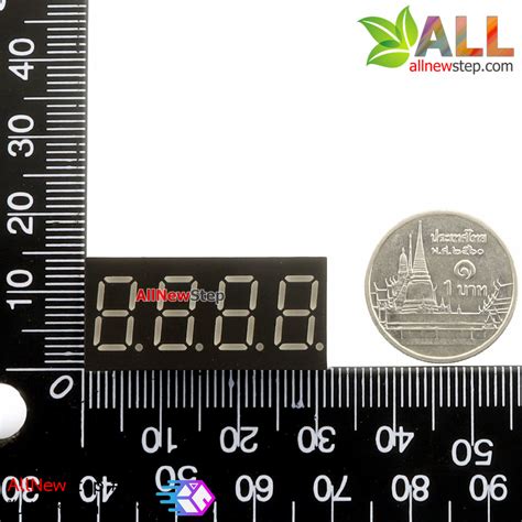 7 Segment 036 นิ้ว Common Anode 4 Digit Red ไฟ 7 Segment 036 4 หลัก สีแดงแบบไฟบวกร่วม 3461b