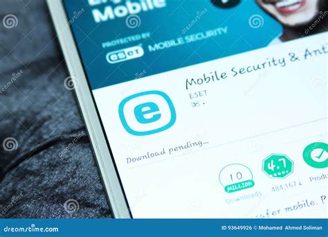 Eset Mobile Security And Antivirus App Editorial Photo Image Of Store Eset