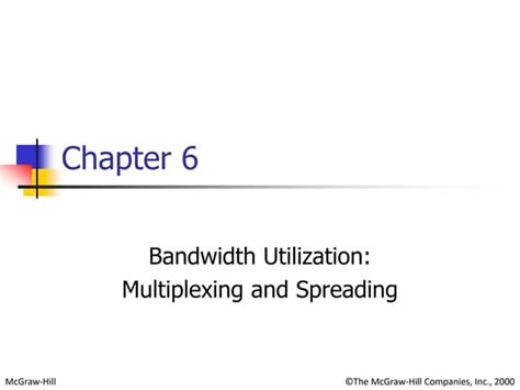 Bandwidth Utilization Multiplexing And Spreading Pdf