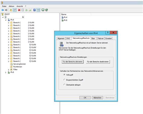 DHCP Hat Nach Migration Blaues Ausrufezeichen Netzwerkzugriffsschutz Windows Server Forum