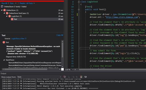 How To Fix Test Automation Code Using Selenium With C Stack Overflow