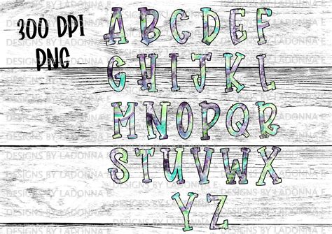 Alcohol Ink Doodle Letters Graphic By Designsbyladonnae · Creative Fabrica