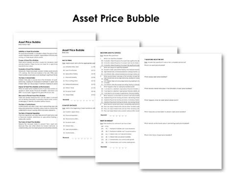Asset Price Bubble Teaching Resources Asset Price Bubble Teaching Resources