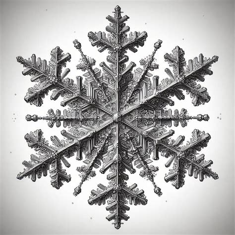 Frozen Snowflake Structure Stock Illustration Illustration Of