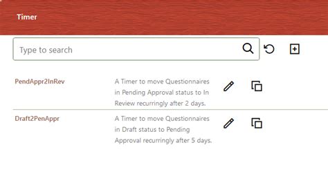 Use Case Timer Execution On A Questionnaire Workflow