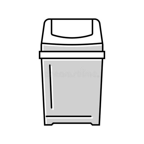 Bin Waste Sorting Color Icon Vector Illustration Stock Vector Bin Waste Sorting Color Icon Vector Illustration Stock Vector