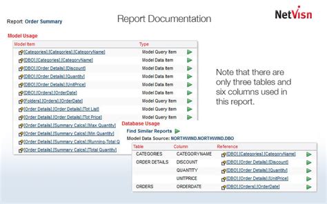 Cognos Report Documentation In Netvisn