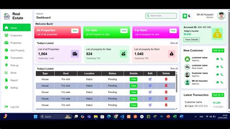 How To Create A Responsive Admin Dashboard From Scratch Html Css And Javascript Youtube