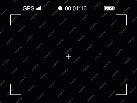 Premium Vector Focusing Screen Of The Quadcopter Camera Viewfinder Vector Template Of