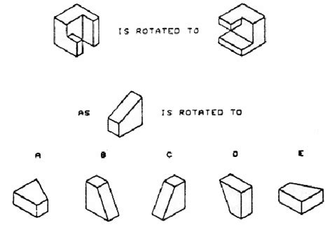 Purdue Spatial Visualization Test Rotations Psvt R Example Problem