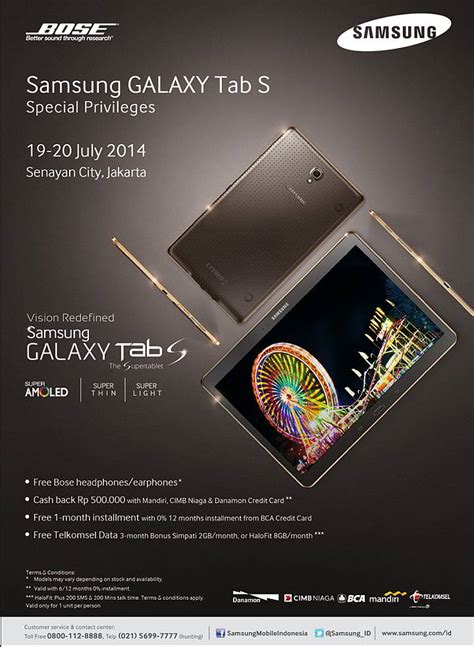 Samsung Galaxy Tab S Resmi Dipasarkan Di Indonesia YANGCANGGIH COM