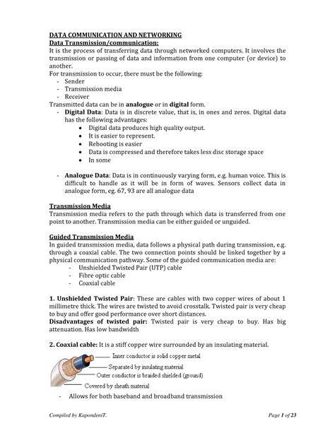 chapter 10 data communication and networking data communication and
