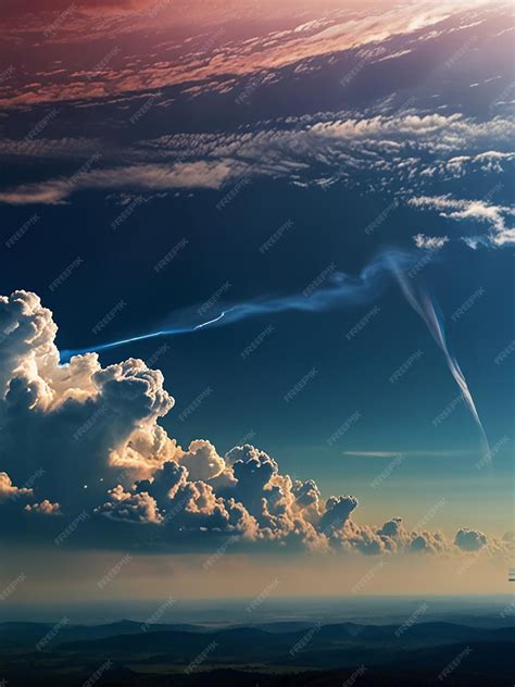 Ozone Layer Pollution Background Image Premium Ai Generated Image