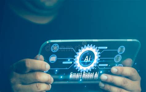 man using the software technology ai to help and support work for