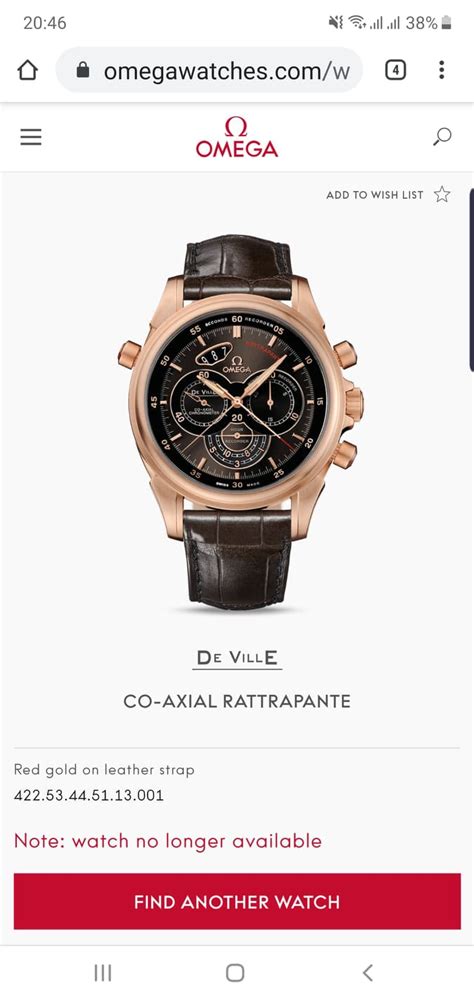 Omega Deville Chronoscope Rattrapante Coaxial Chronometer 18k Rose Gold
