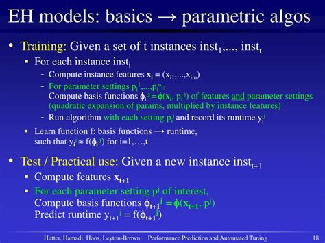 Ppt Performance Prediction And Automated Tuning Of Randomized And Parametric Algorithms