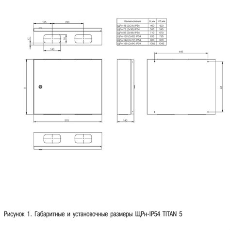 Корпус металлический навесной TITAN 5 ЩРн-48 48(2х2х12) модулей одна ...