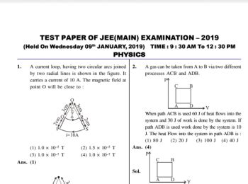JEE Main Question Papers Check Solution PDF Link PuzzlesHuB